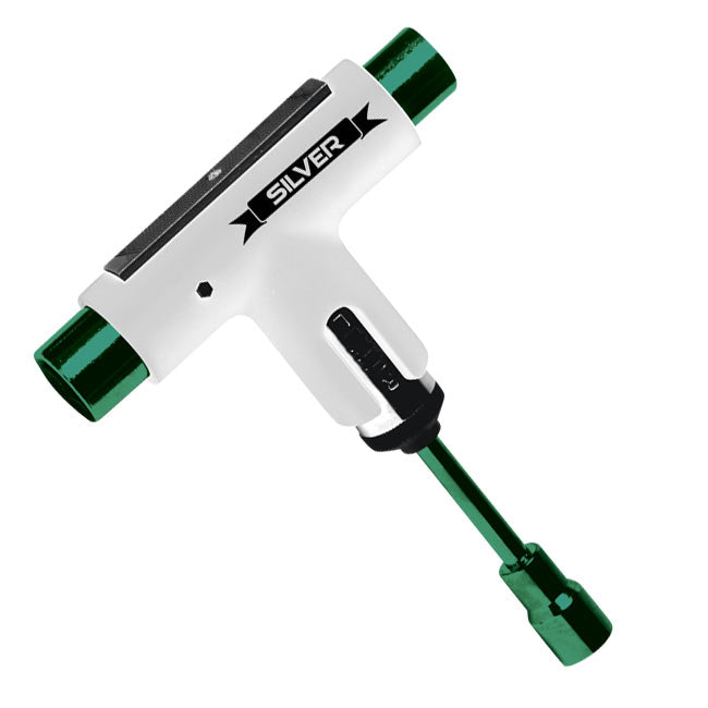 Silver Trucks Skate Tool WHITE Premium Ratchet Complete Skateboard T-T ...